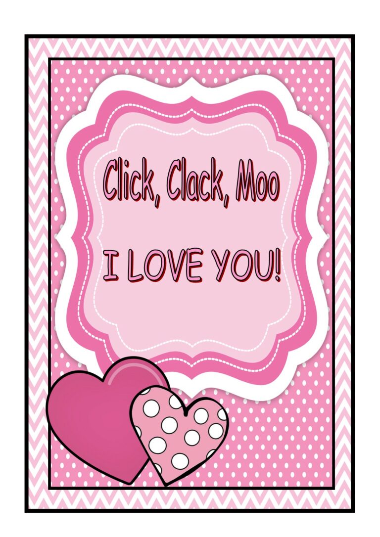 Click, Clack, Moo I Love You! Retell Main Idea Sequence Summarize ...