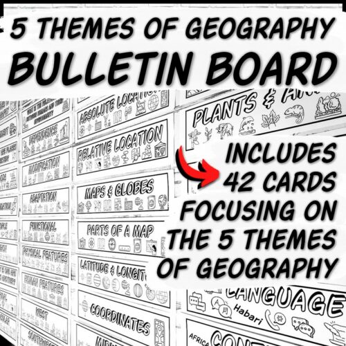 5 Themes of Geography Bulletin Board | Made By Teachers