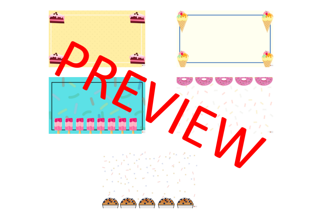 Editable Desk Name Tags Sweets Theme | Made By Teachers
