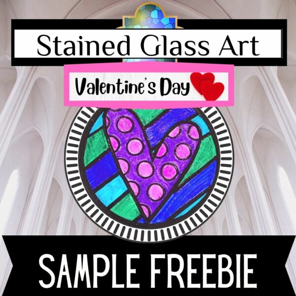 Valentine's Day Stained Glass Art | Made By Teachers