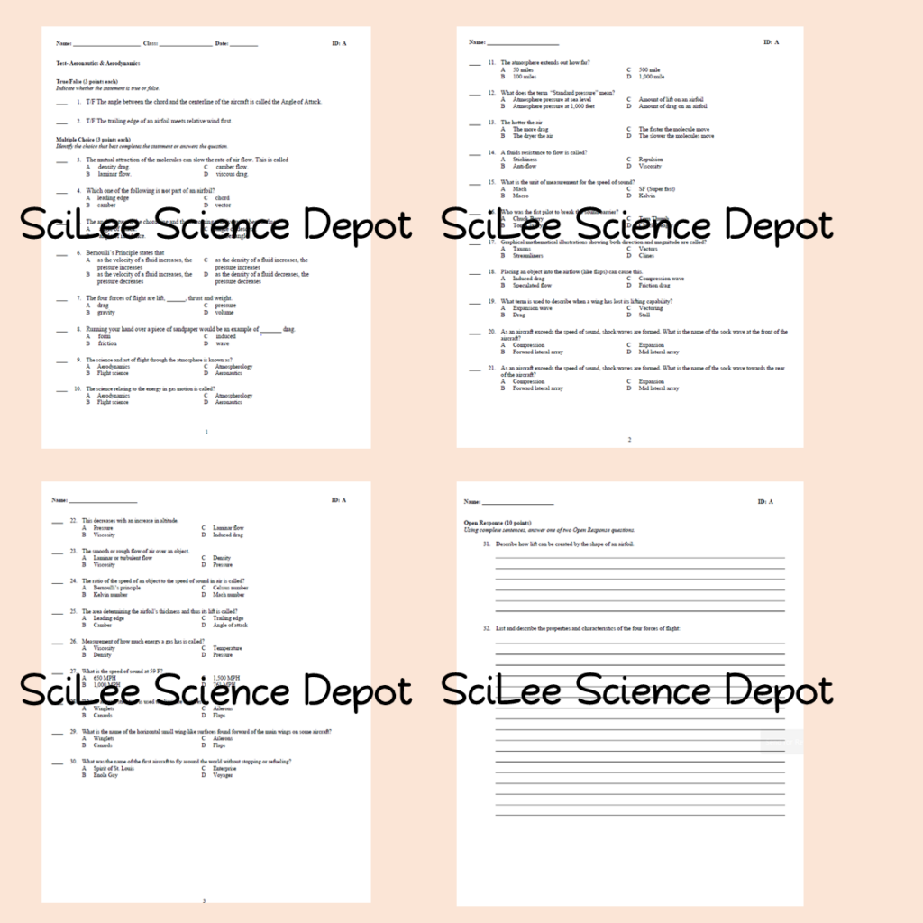 Aerodynamics & Aeronautics No Prep Unit Bundle | Made By Teachers