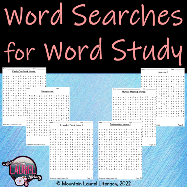 Word Searches for Word Study Middle and High School | Made By Teachers