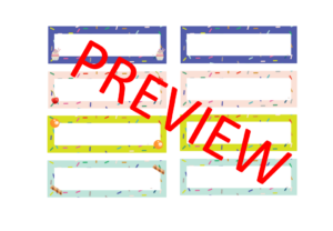 Editable Tote Tray Labels Sweets Theme | Made By Teachers