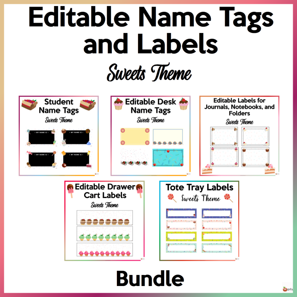 Editable Student Name Tags Halloween Theme | Made By Teachers