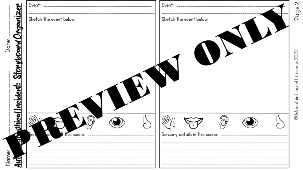 Personal Narrative High School Middle School Autobiographical Incident ...