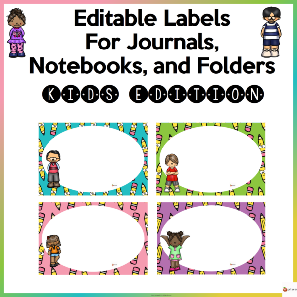Editable Name Tags, Labels, and Student Awards Kids Theme Bundle | Made ...