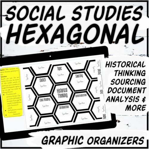 Social Studies Hexagonal Thinking Graphic Organizers (Paper & Digital ...