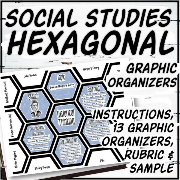 Social Studies Hexagonal Thinking Graphic Organizers (Paper & Digital ...