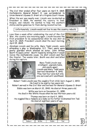 Abraham Lincoln Reading Comprehension Passage | Made By Teachers