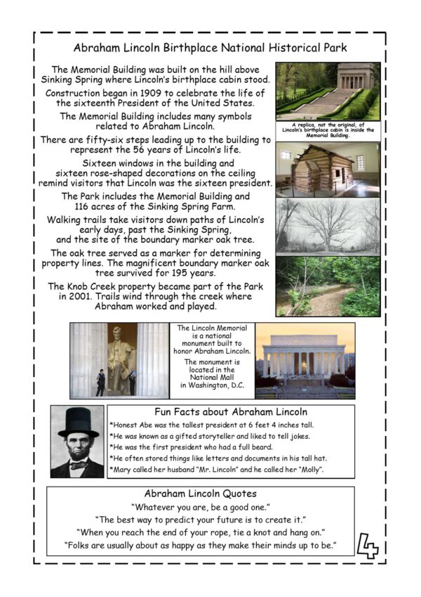 Abraham Lincoln Reading Comprehension Passage | Made By Teachers