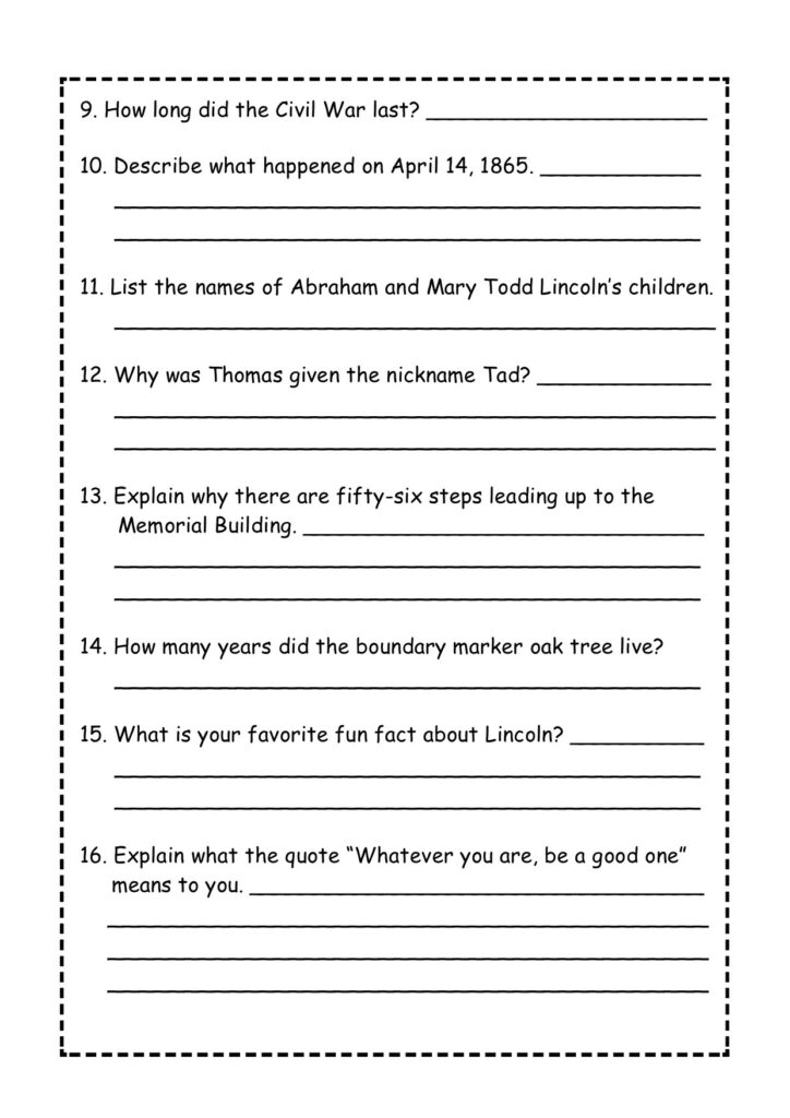 Abraham Lincoln Reading Comprehension Passage | Made By Teachers