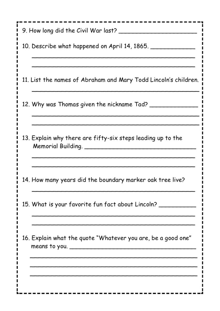 Abraham Lincoln Reading Comprehension Passage | Made By Teachers