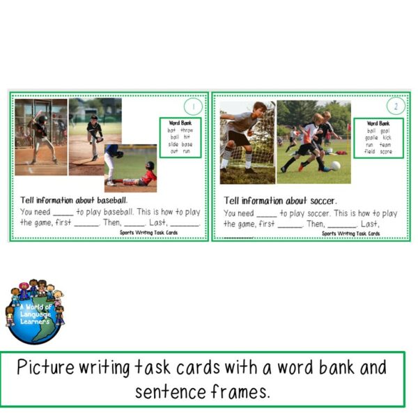 Sports Writing Prompts Print and Digital | Made By Teachers