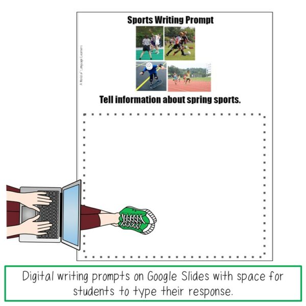 Sports Writing Prompts Print and Digital | Made By Teachers