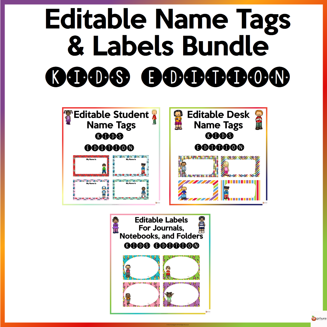 Editable Desk Name Tags Space Theme | Made By Teachers