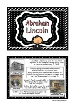 Abraham Lincoln Mini Book Reading Comprehension | Made By Teachers