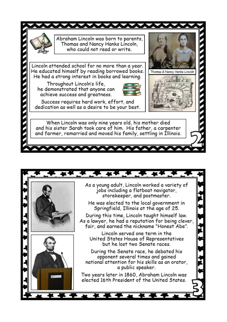 Abraham Lincoln Mini Book Reading Comprehension | Made By Teachers