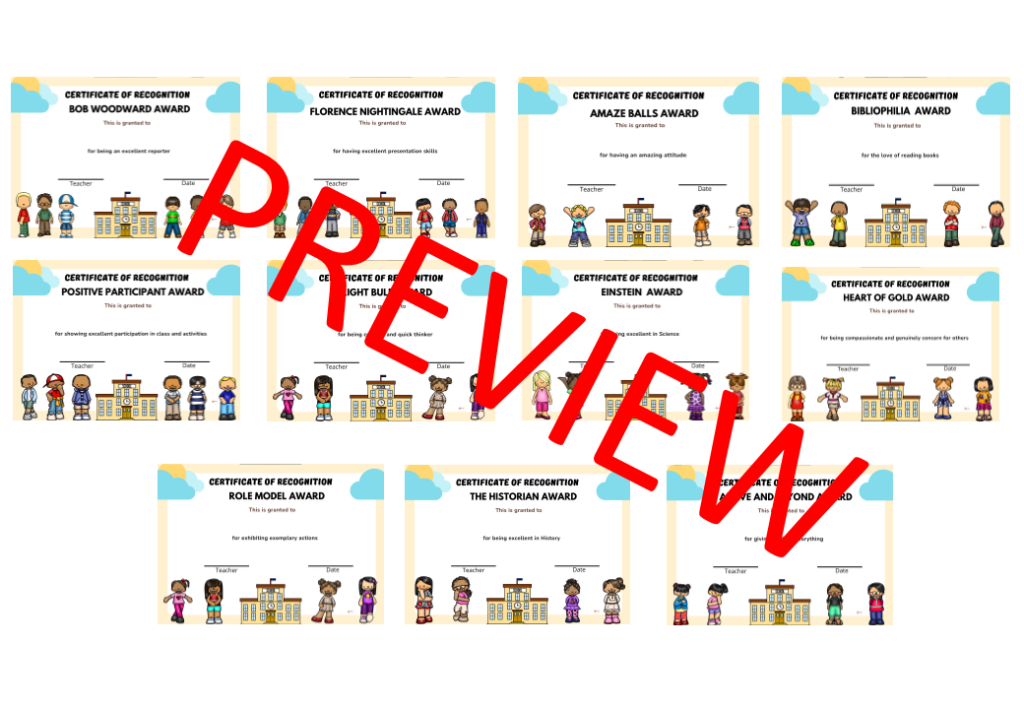 Editable Student Awards Kids Theme | Made By Teachers