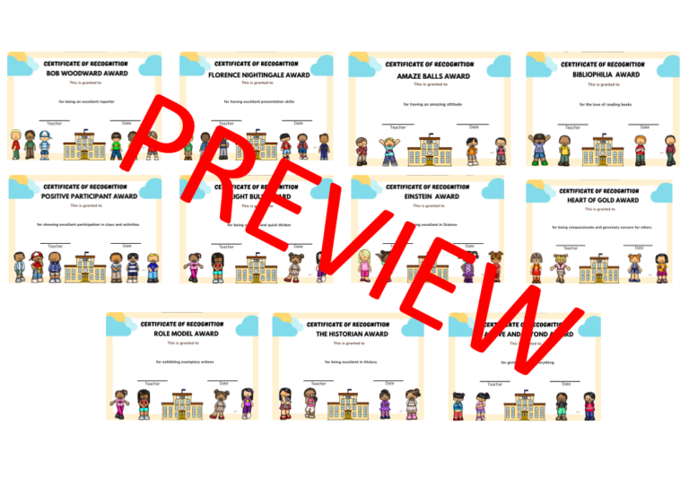 Editable Student Awards Kids Theme | Made By Teachers