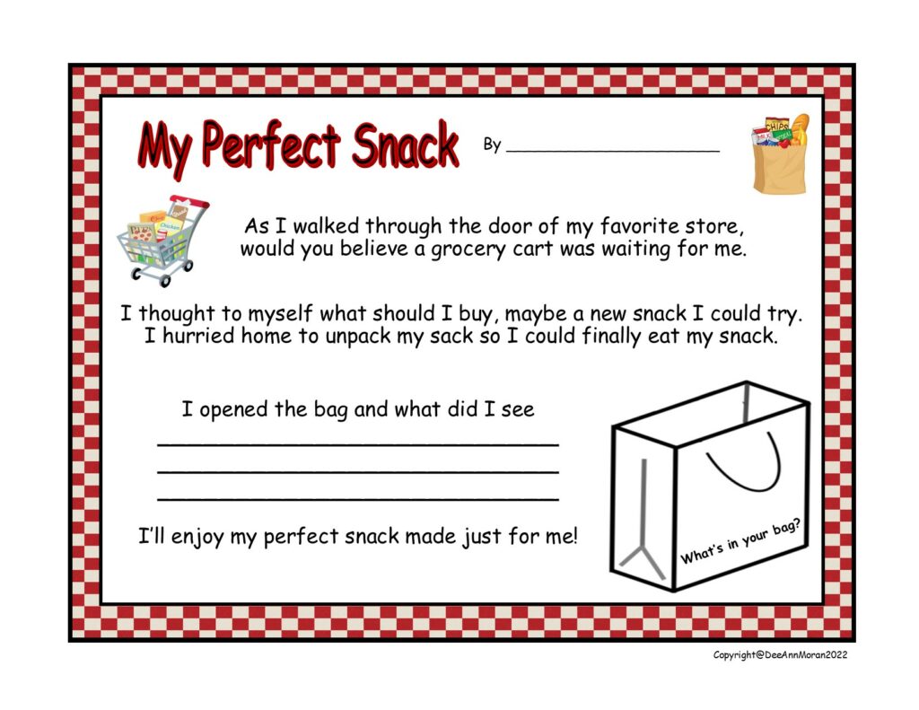 February is National Snack Food Month Reading Comprehension Passage ...