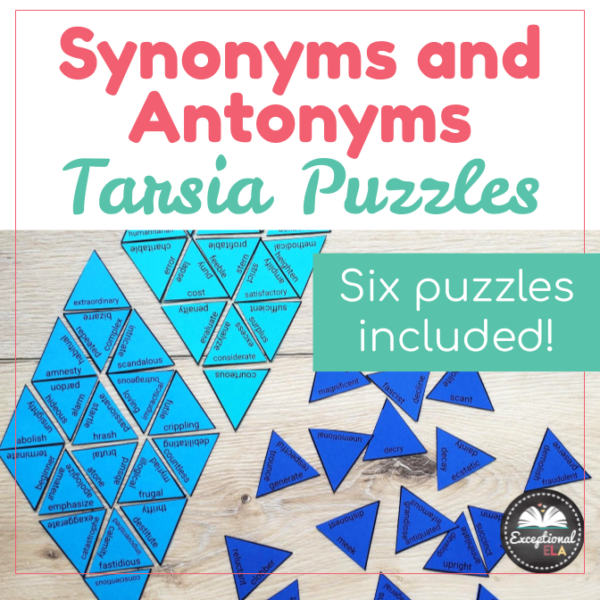 Synonyms and Antonyms Tarsia Puzzles: Fun vocabulary builder! | Made By ...