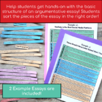 Argumentative Essay Writing Sorting Activity - Print and Digital ...