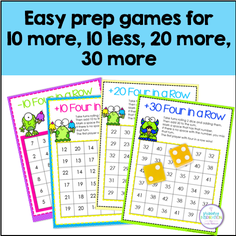 Add and Subtract Tens Activities - Mental Math Place Value Games | Made ...