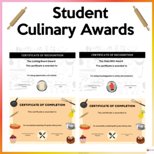 Editable Student Culinary Awards | Made By Teachers
