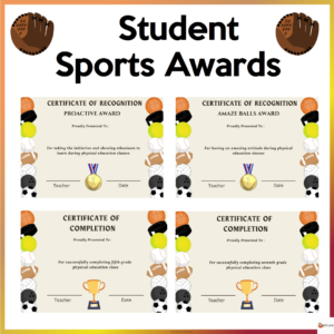 Editable Student Sports and Physical Education Awards | Made By Teachers