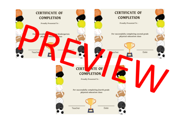 Editable Student Sports and Physical Education Awards | Made By Teachers