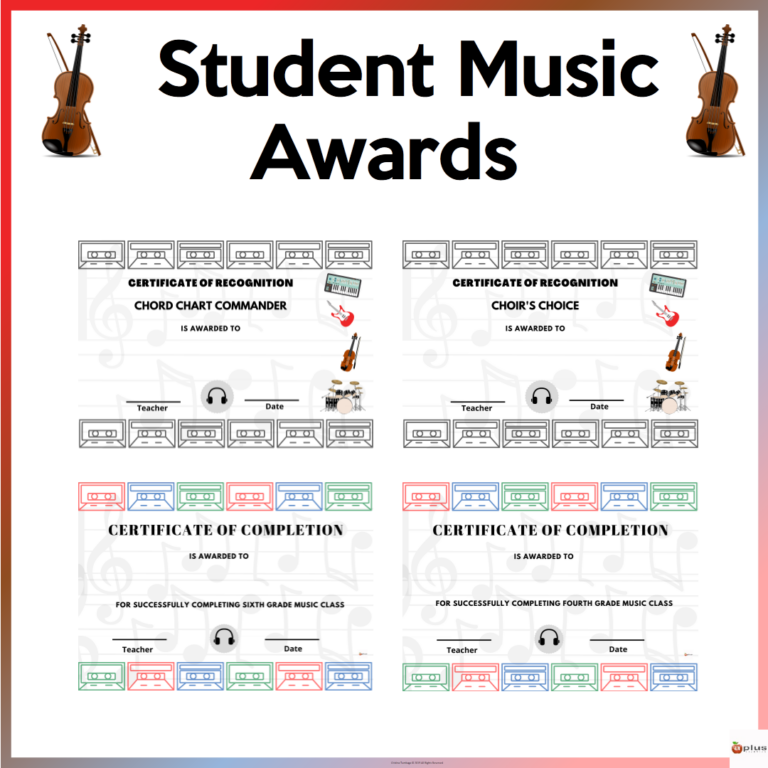 Editable Student Art, Culinary, Music, and Sports Awards Mega Bundle ...