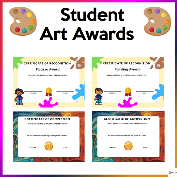 Editable Student Art Awards | Made By Teachers