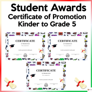 Editable Student Awards - Certificate of Promotion For Primary | Made ...