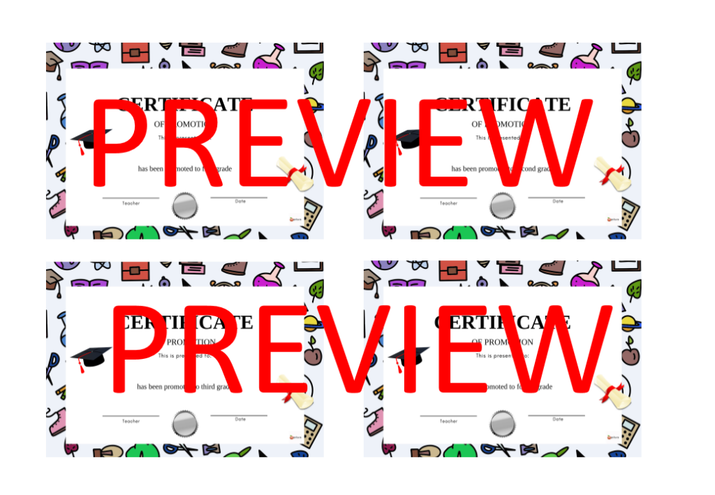 Editable Student Awards - Certificate of Promotion For Primary | Made ...