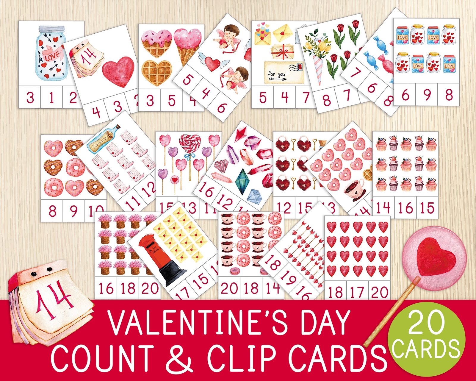 Count and Clip Cards | Made By Teachers