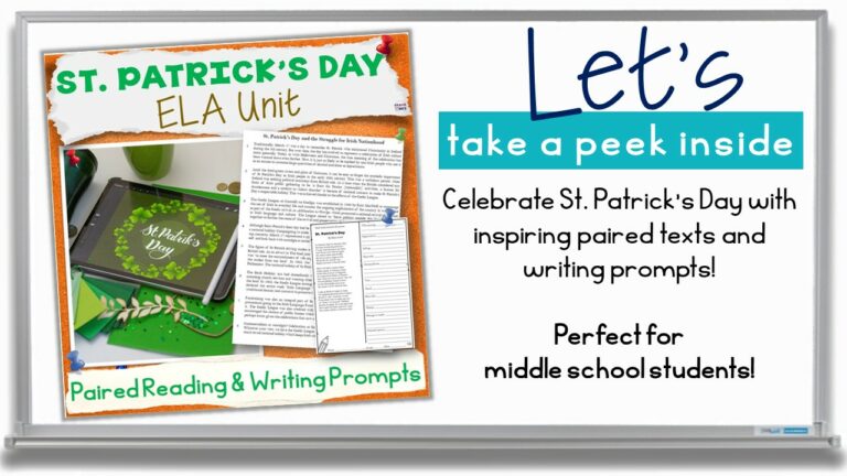 St. Patrick's Day Unit - Paired Reading Texts, Activities, Writing ...