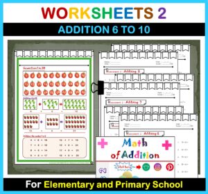 Math Addition Part 1 to 4 BUNDLES – Math Addition Worksheets – Addition ...