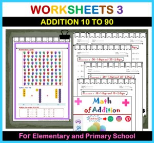 Math Addition Part 1 to 4 BUNDLES – Math Addition Worksheets – Addition ...