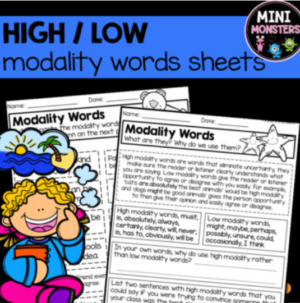 Modality Words Worksheets | Made By Teachers
