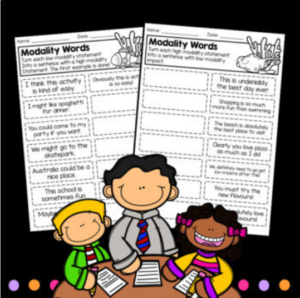 Modality Words Worksheets | Made By Teachers