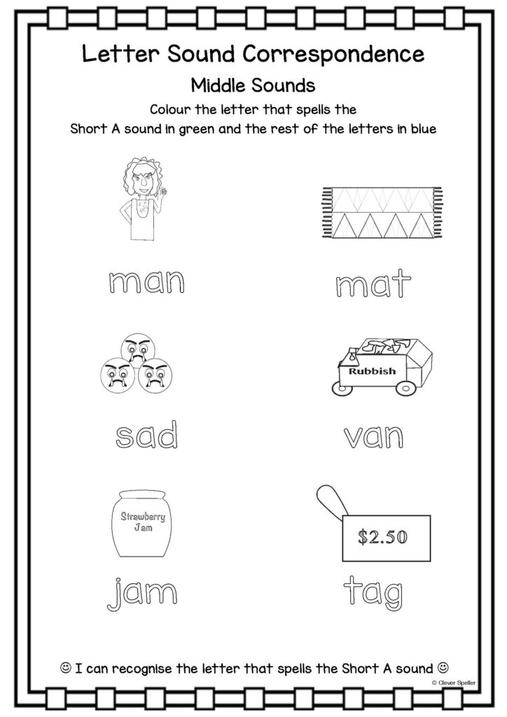 Learn to Spell Short A CVC Words - Fun Phonics Activity Booklet for ...