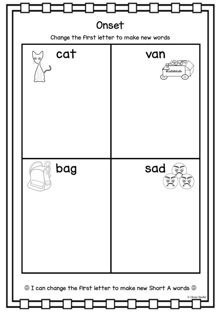 Learn to Spell Short A CVC Words - Fun Phonics Activity Booklet for ...