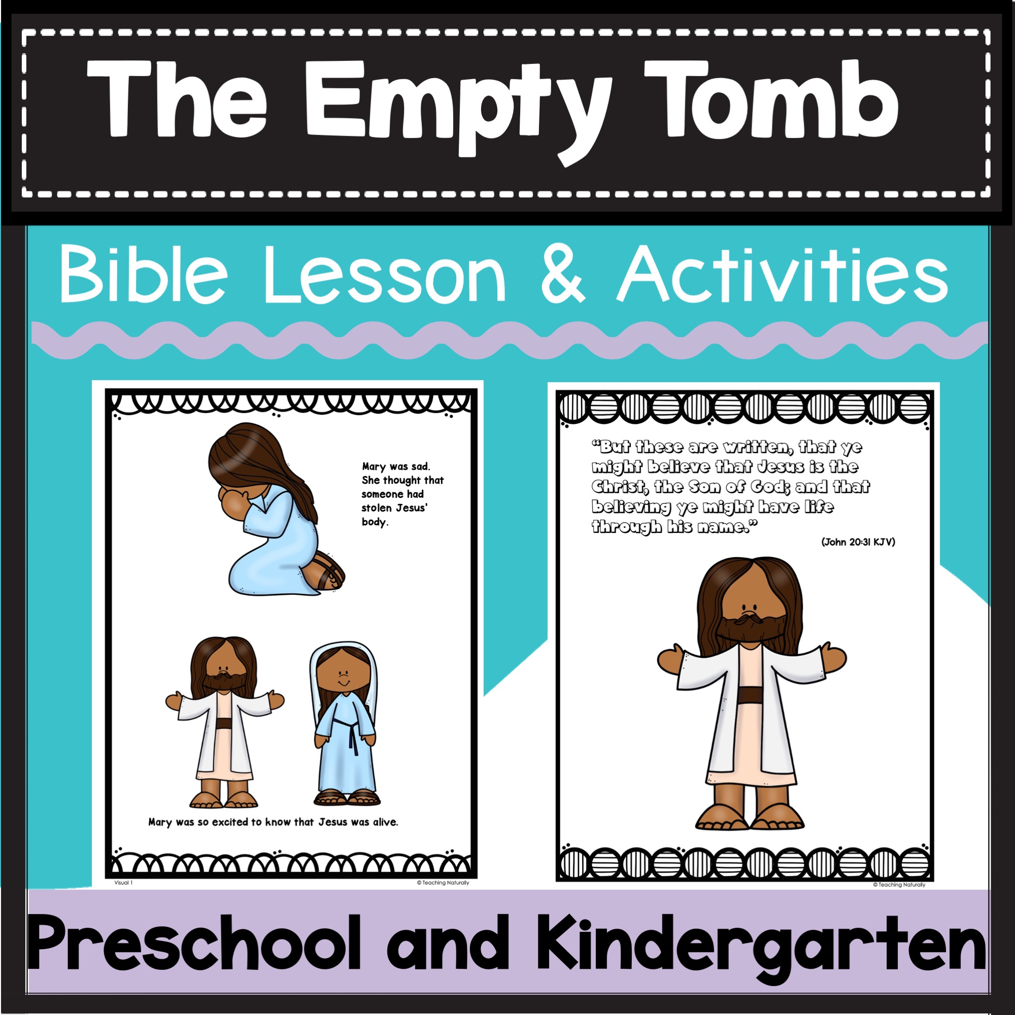 Empty Tomb Easter Bible Lesson for Preschool & Kindergarten | Made By ...