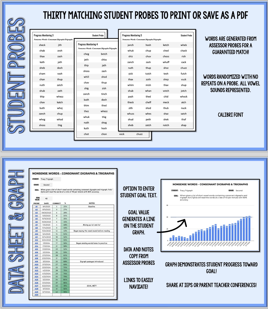 Nonsense Words: Digraphs - Assessment & Progress Monitoring in Google ...