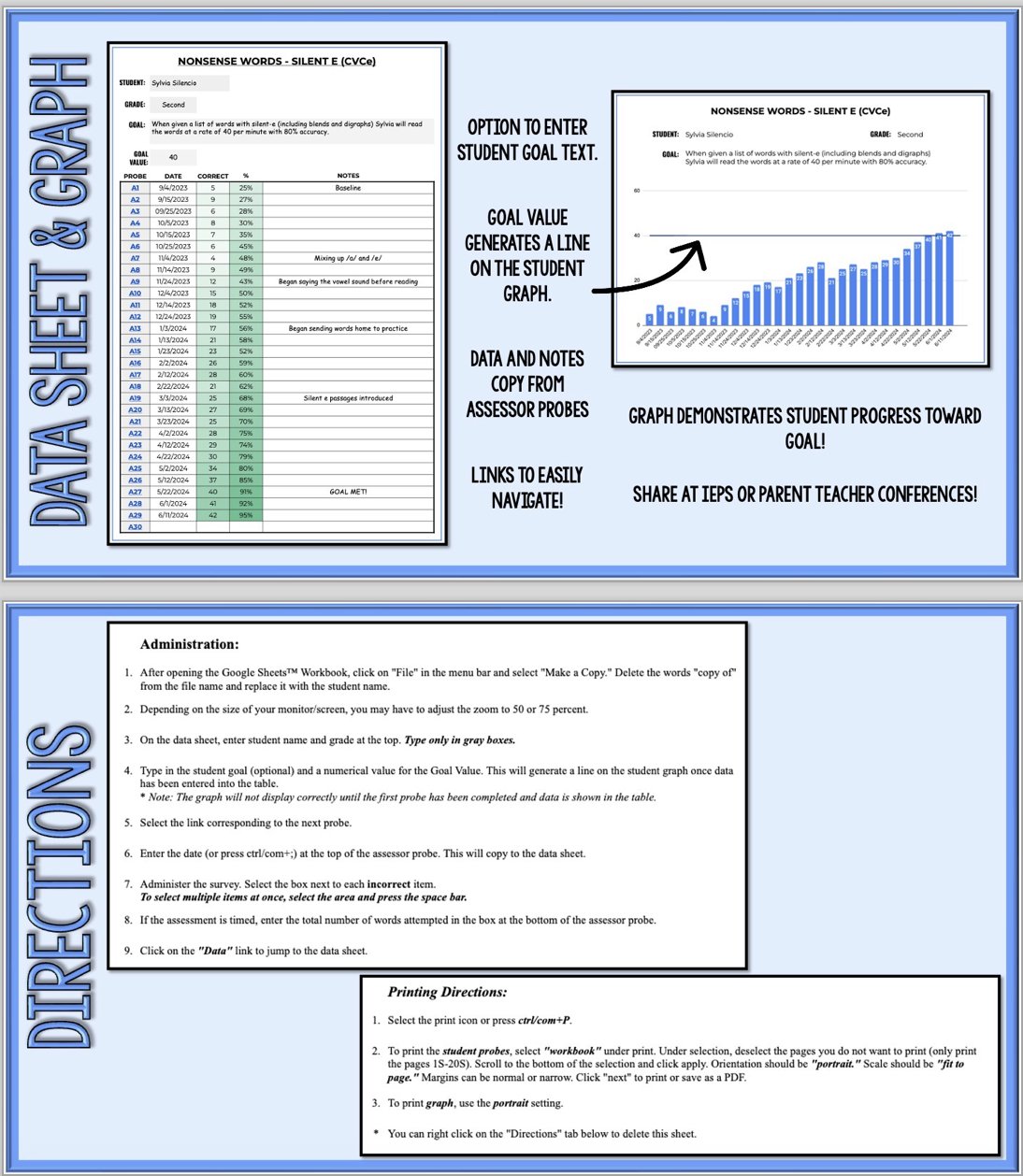 Nonsense Words: Silent E - Assessment & Progress Monitoring in Google ...