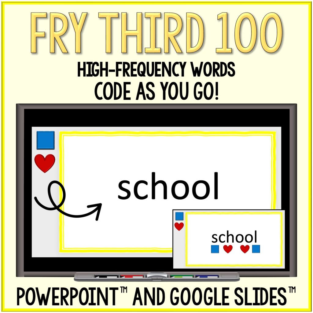 Fry Third Hundred Heart Word - Code As You Go - PowerPoint™ & Google ...