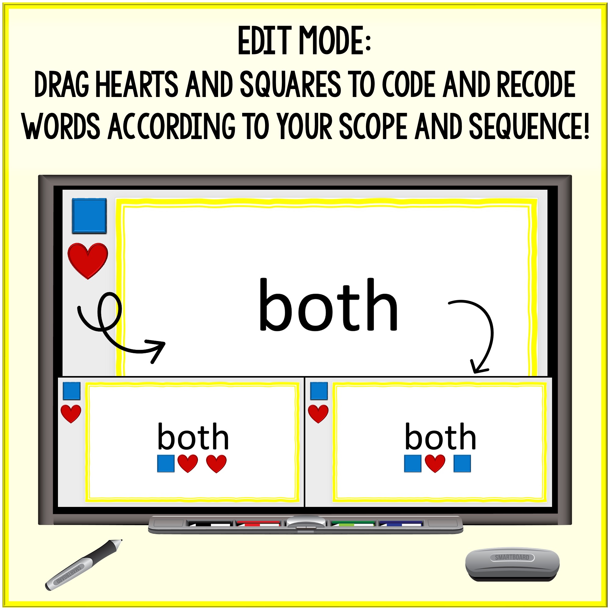 Fry Third Hundred Heart Word - Code As You Go - PowerPoint™ & Google ...