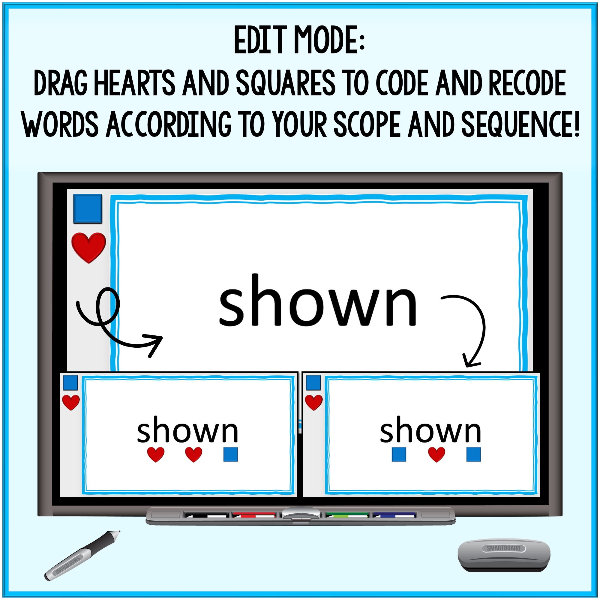 Fry Fifth Hundred Heart Word - Code As You Go - PowerPoint™ & Google ...