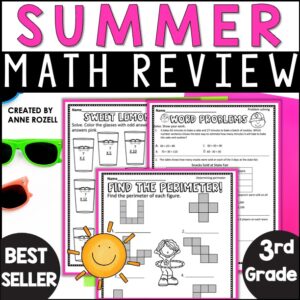 3rd Grade Math Summer Review | Math Review Packet Rated 4.9 out of 5 ...
