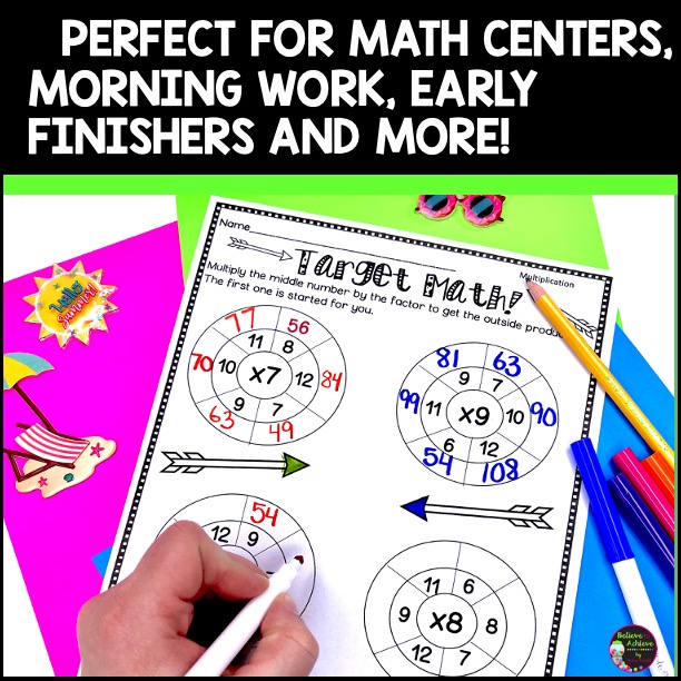 3rd Grade Math Summer Review | Math Review Packet Rated 4.9 out of 5 ...